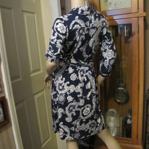 Talbots Petite | Dresses | Talbots Petite Dark Blue Modalsilk Dress 8 ...